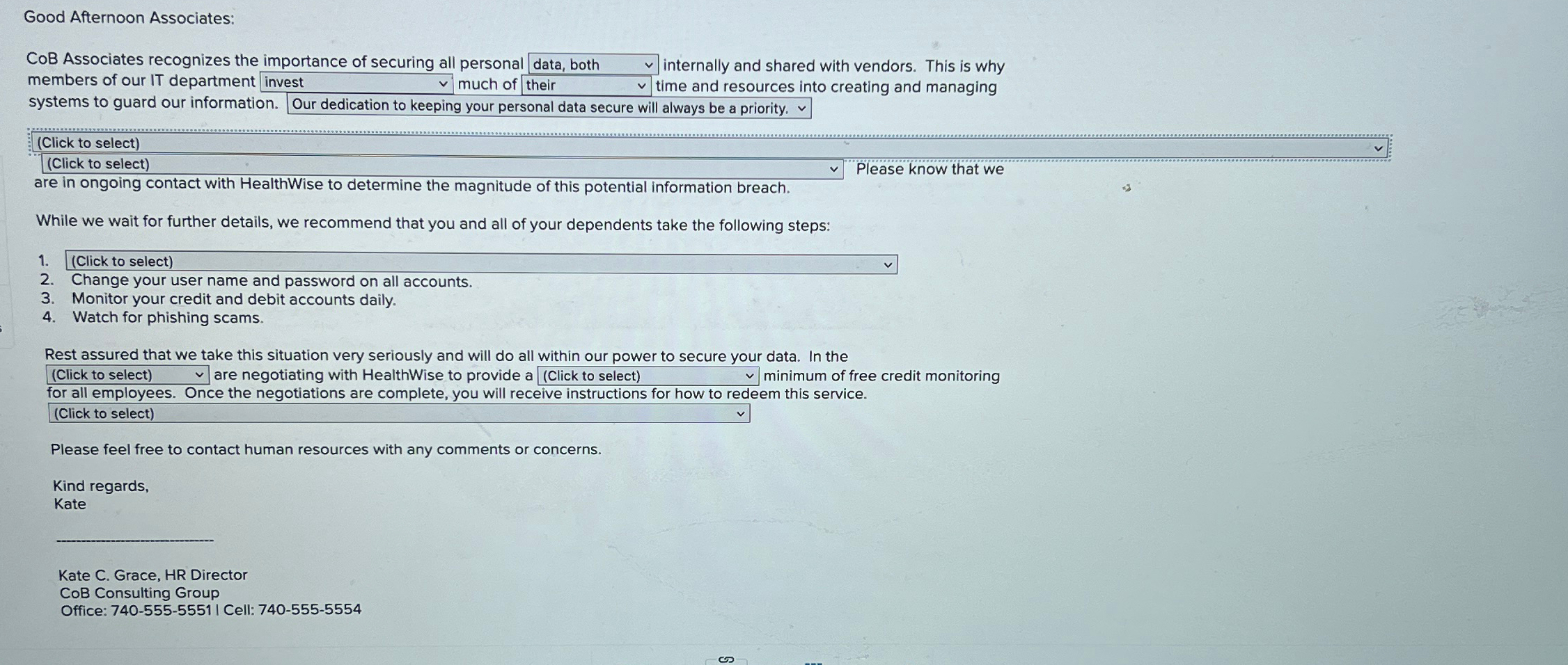 Solved Good Afternoon Associates:COB Associates recognizes | Chegg.com