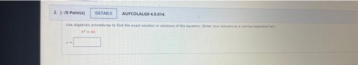 Solved 42=60 | Chegg.com