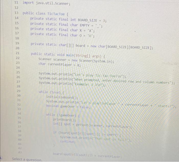 Solved 11 import java, util.scanner; 12 13 public class | Chegg.com