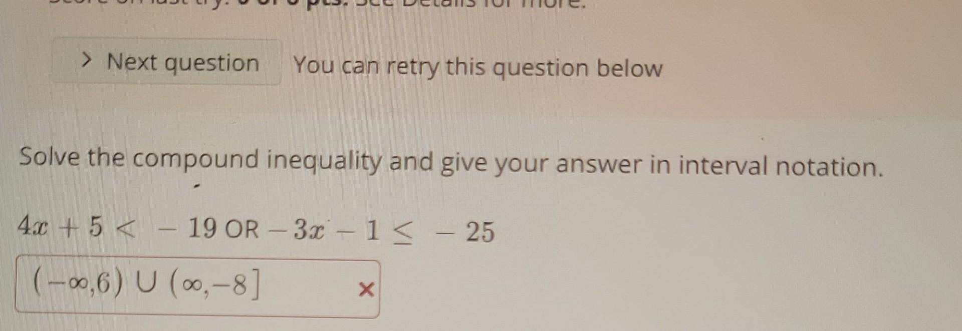 Solved You can retry this question below Solve the compound | Chegg.com