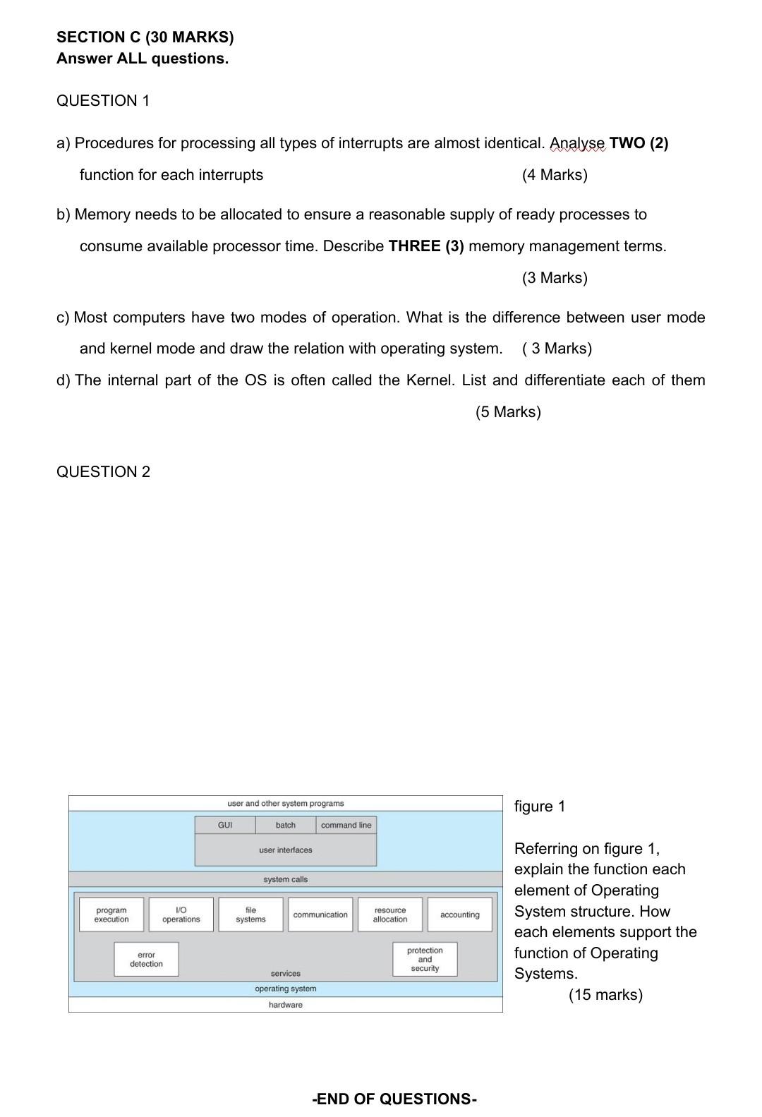 Solved SECTION C (30 MARKS) Answer ALL questions. QUESTION 1 | Chegg.com