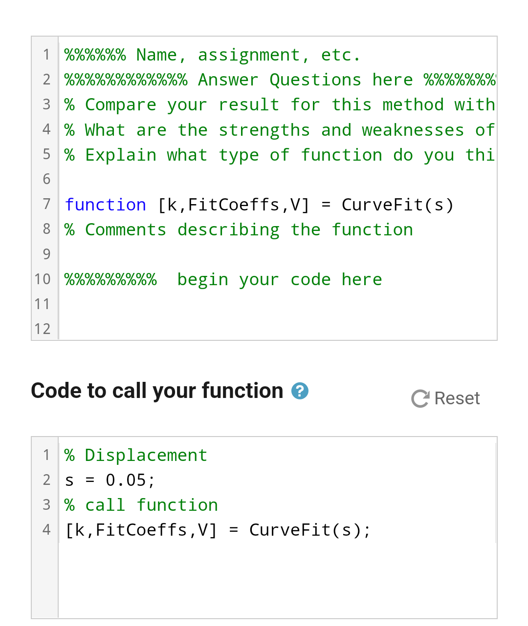 2.8 Quadratic Curve Fit Using Linear Regression: | Chegg.com