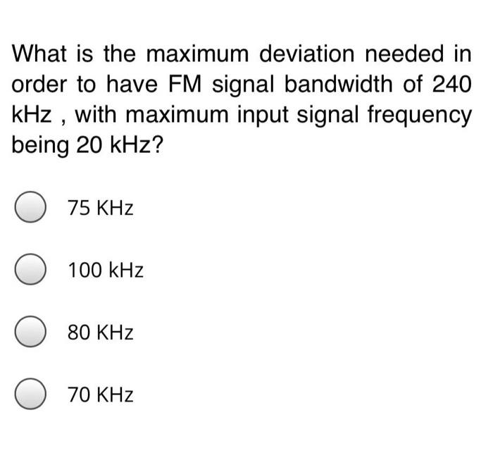 Solved What is the maximum deviation needed in order to have | Chegg.com