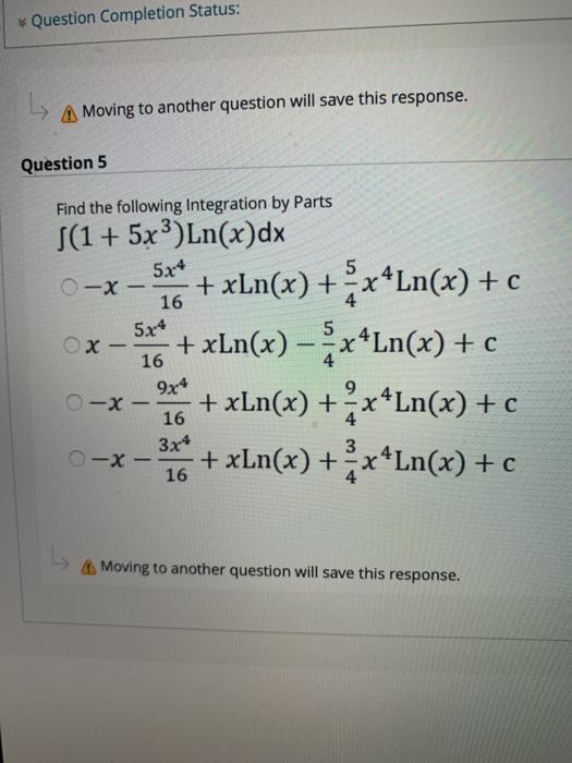 Solved Match the integrals in the left column with the | Chegg.com