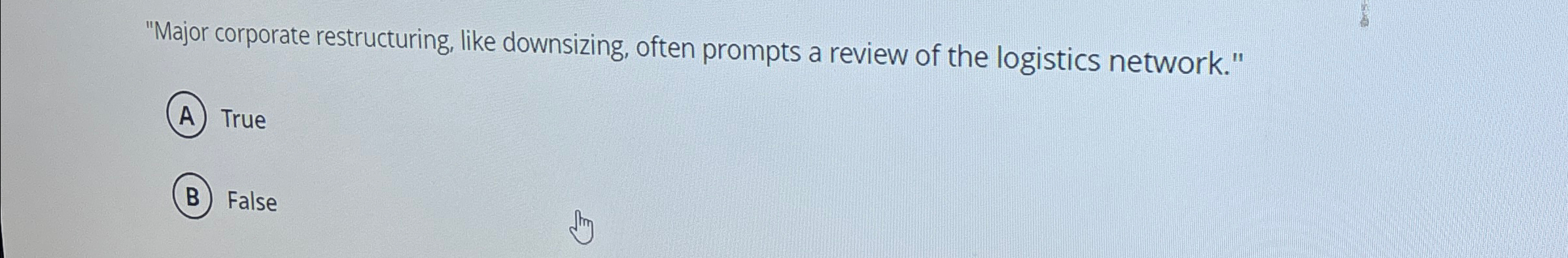 Solved "Major corporate restructuring, like downsizing, | Chegg.com