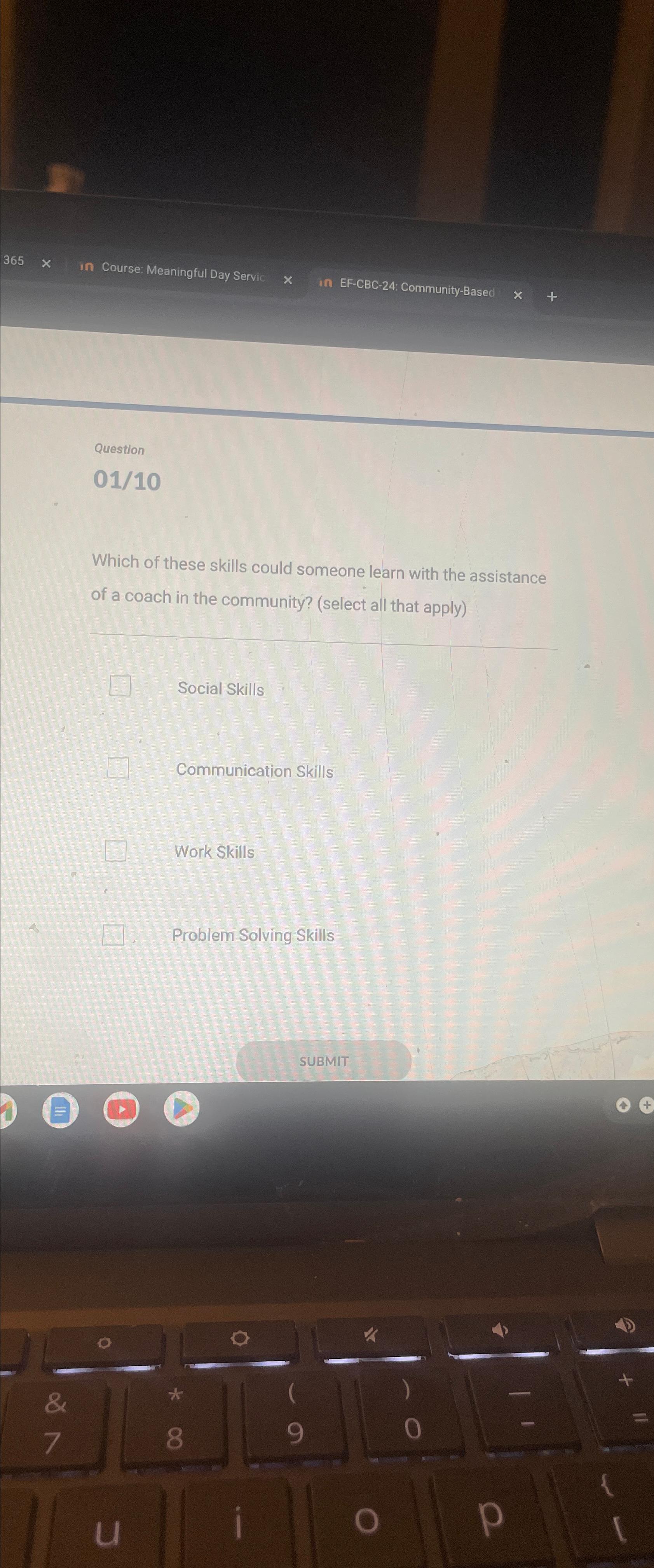 Solved Question01/10Which of these skills could someone | Chegg.com