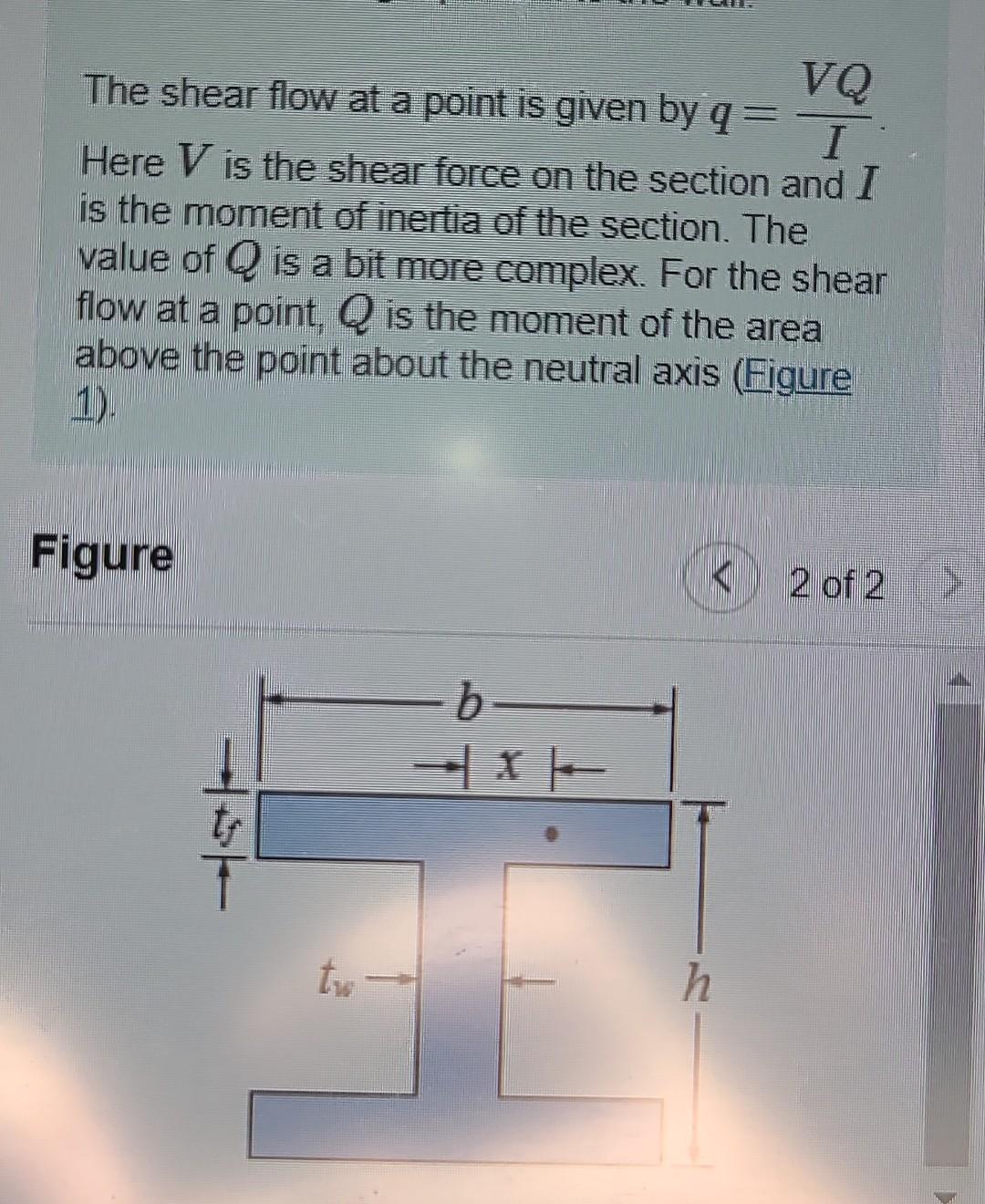 Solved Learning Goal: To calculate the shear flow at a point | Chegg.com