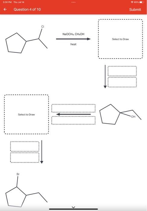 Solved Draw the missing products and/or reagents in the | Chegg.com