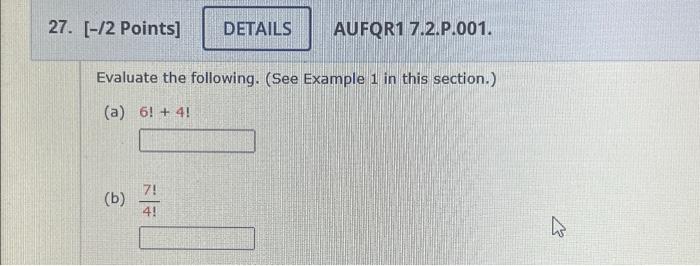 Solved Evaluate the following. (See Example 1 in this | Chegg.com