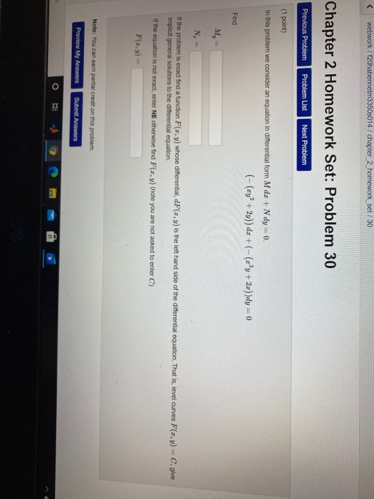 Solved webwork/f20habennetm3350s014 / chapter 2 homework set | Chegg.com Solved webwork/f20habennetm3350s014 / chapter 2 homework set | Chegg.com
