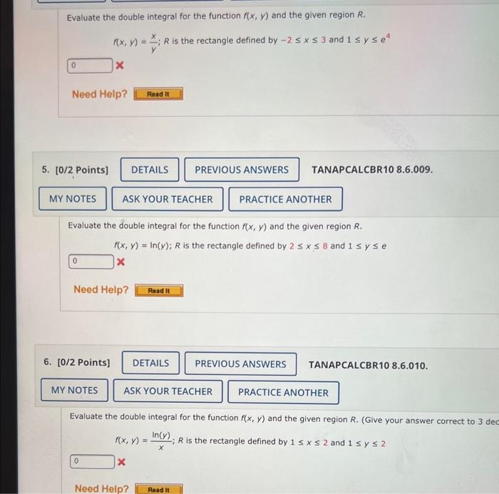 Solved Evaluate the double integral for the function f(x,y) | Chegg.com