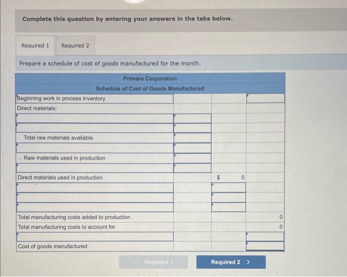 Solved Exercise 3-3 (Algo) Schedules of Cost of Goods | Chegg.com