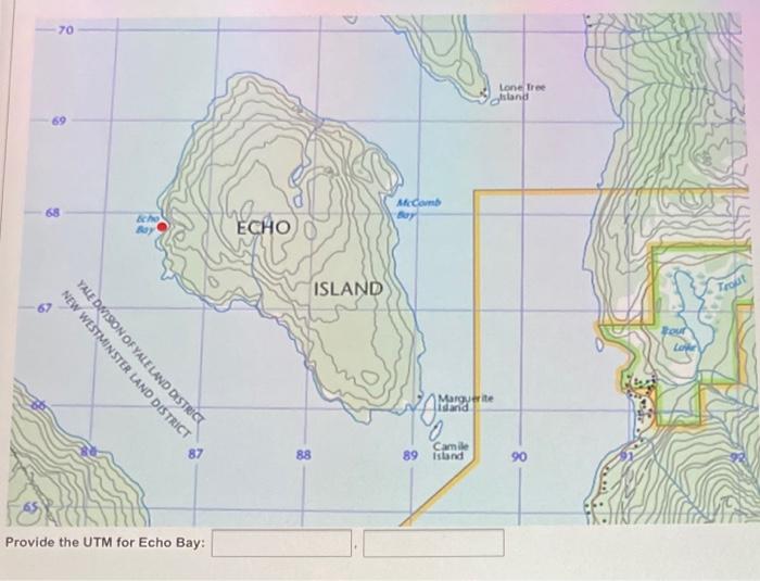 Solved 70 Lone Tree afstand 68 McComb Oy ch ECHO ISLAND | Chegg.com