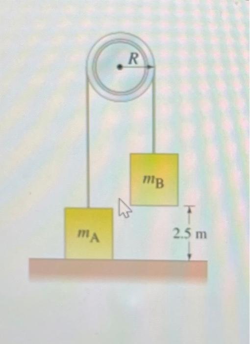 Solved Two Masses Ma 32 0 Kg And Mb 38 0 Kg Are