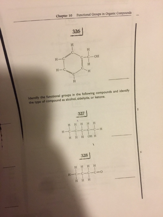 Solved Functional Groups in Organic Compounds Functional | Chegg.com