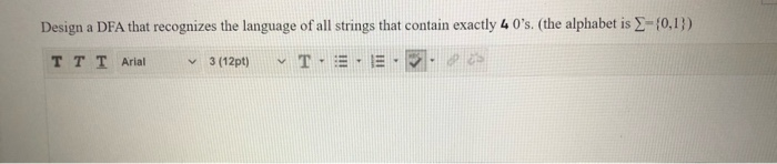 Solved Design a DFA that recognizes the language of all | Chegg.com