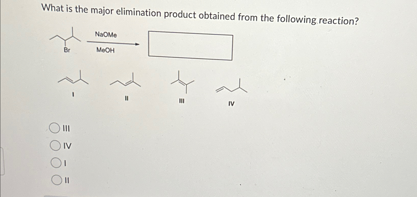 Solved What is the major elimination product obtained from | Chegg.com
