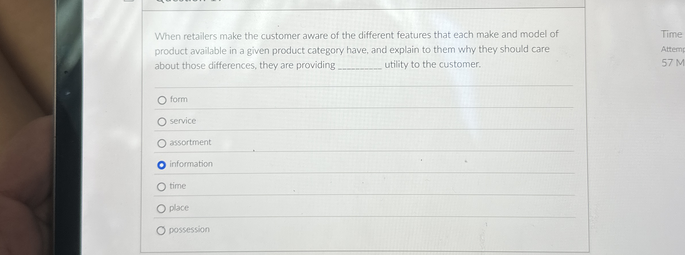 Solved When retailers make the customer aware of the | Chegg.com