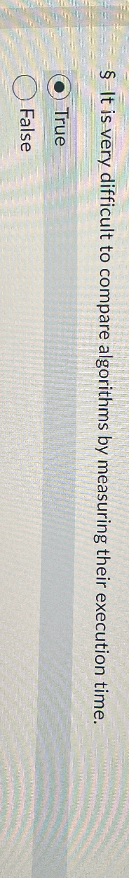 Solved § ﻿It is very difficult to compare algorithms by | Chegg.com