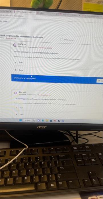 Solved A distribution of events with only two paisale | Chegg.com