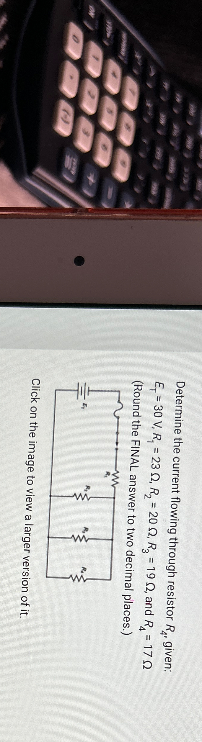 Solved Determine the current flowing through resistor R4, | Chegg.com