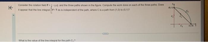 Solved Consider the rotation field F={−y,x) and the three | Chegg.com