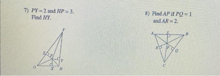 Solved Needing help please! :)Each figure shows a triangle | Chegg.com