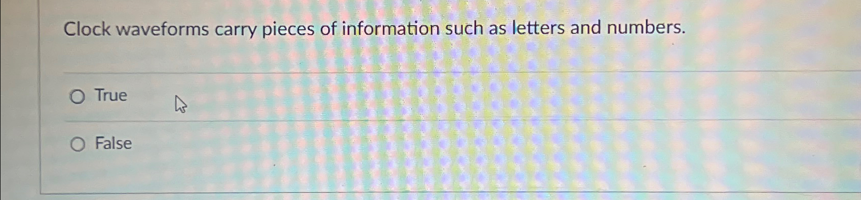 Solved Clock waveforms carry pieces of information such as | Chegg.com