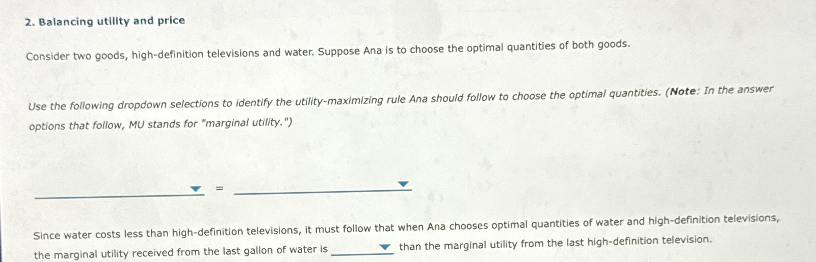 Solved Balancing utility and priceConsider two goods, | Chegg.com
