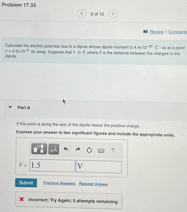 Solved I need all 3 parts solved please. Answer "1.5 V" is | Chegg.com
