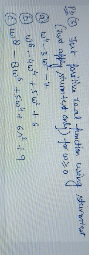 Solved Pb(3) ﻿Fest positive real function using | Chegg.com