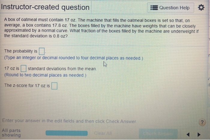 Solved Instructor-created question Question Help A box of | Chegg.com