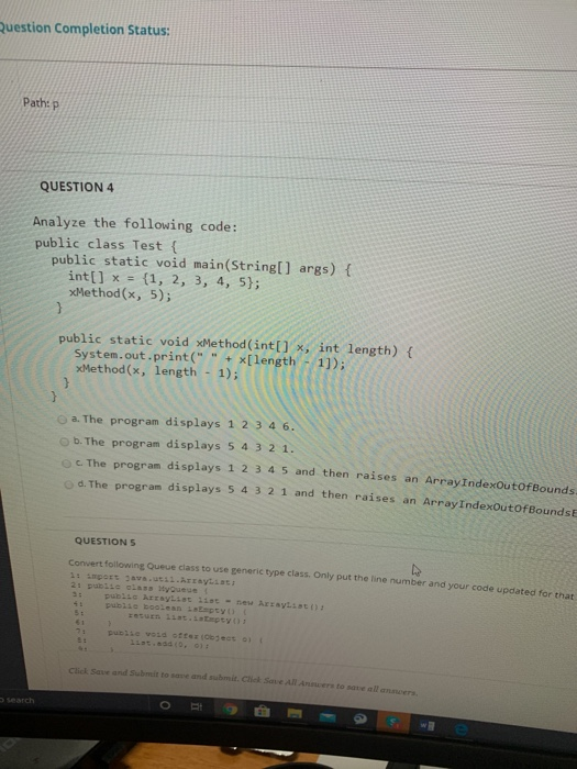Solved Question Completion Status: Path:p QUESTION 4 Analyze | Chegg.com