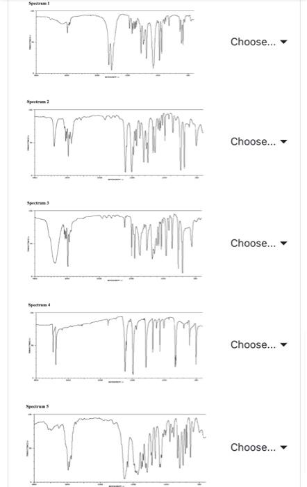 Solved Match each IR spectrum to its respective compound | Chegg.com