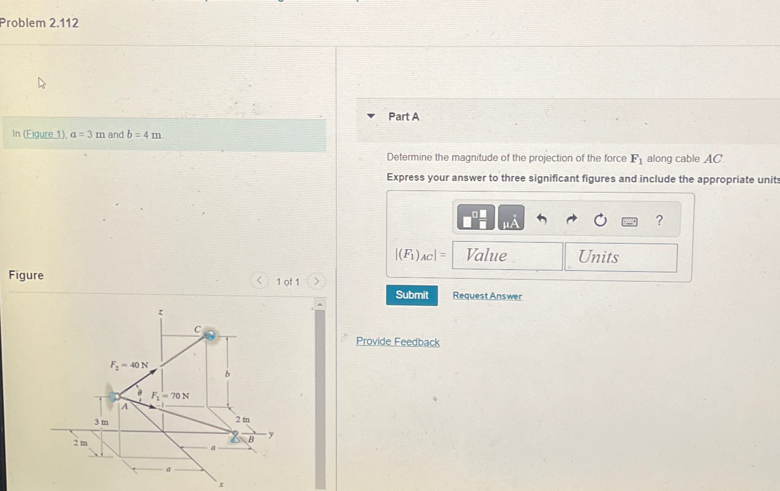 Solved Problem 2 112ln Figure 1 A 3m ﻿and B 4mfigurepart