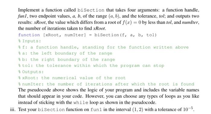 Solved 1. Finding roots of nonlinear equations There are | Chegg.com