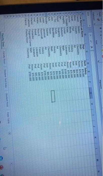Solved M3: INT COLL COMPUT > Assignments > Excel 2019 Skills | Chegg.com