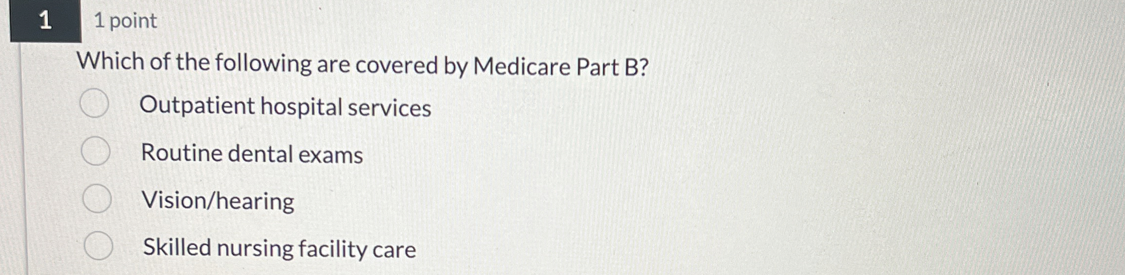 Solved 11 ﻿pointWhich of the following are covered by | Chegg.com