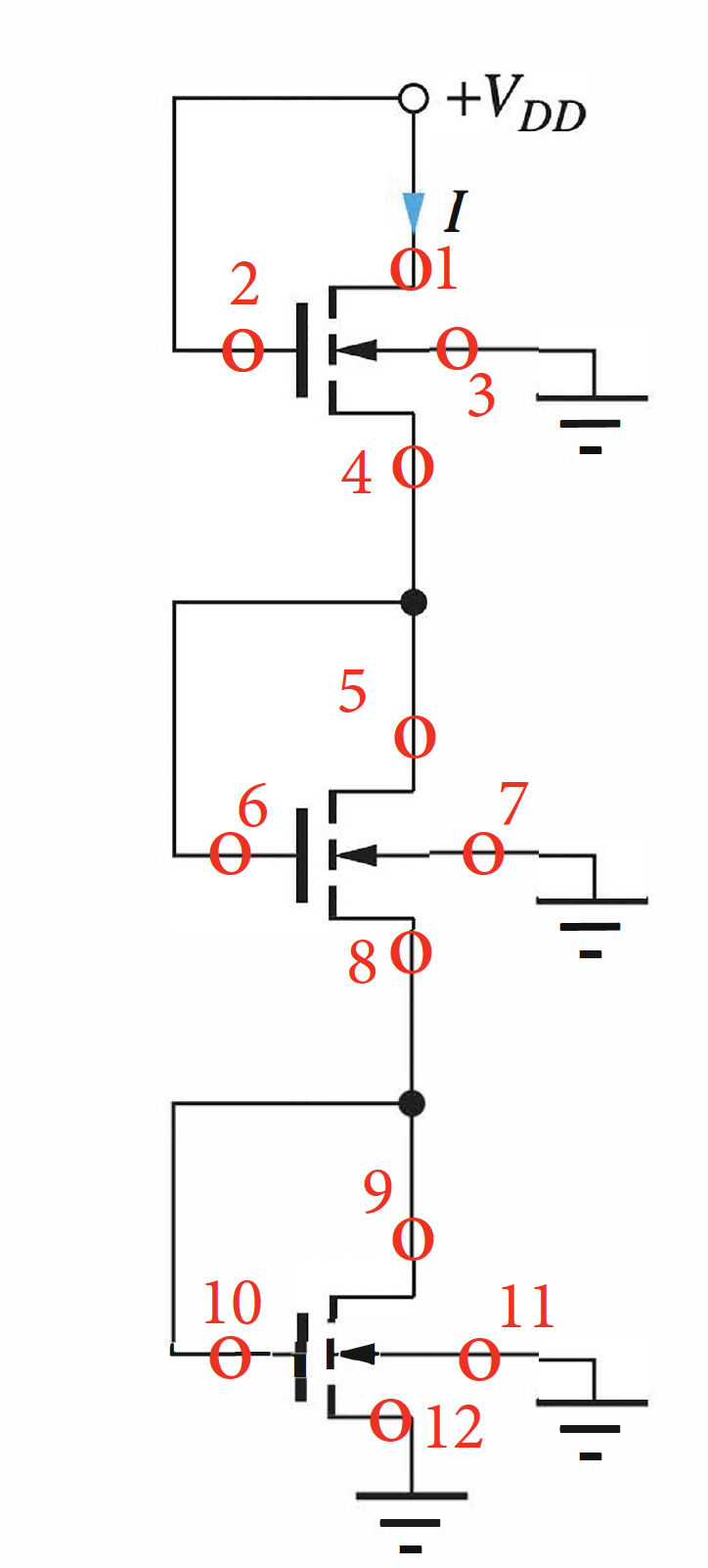 Solved Identify each node 1-8 ﻿marked in red as the Source | Chegg.com