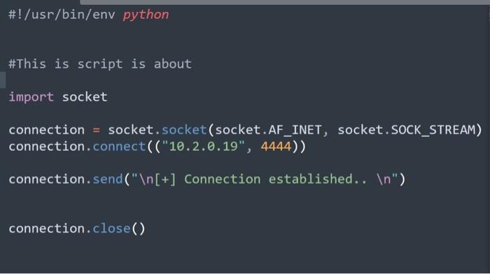 Solved #!/usr/bin/env python #This is script is about import | Chegg.com