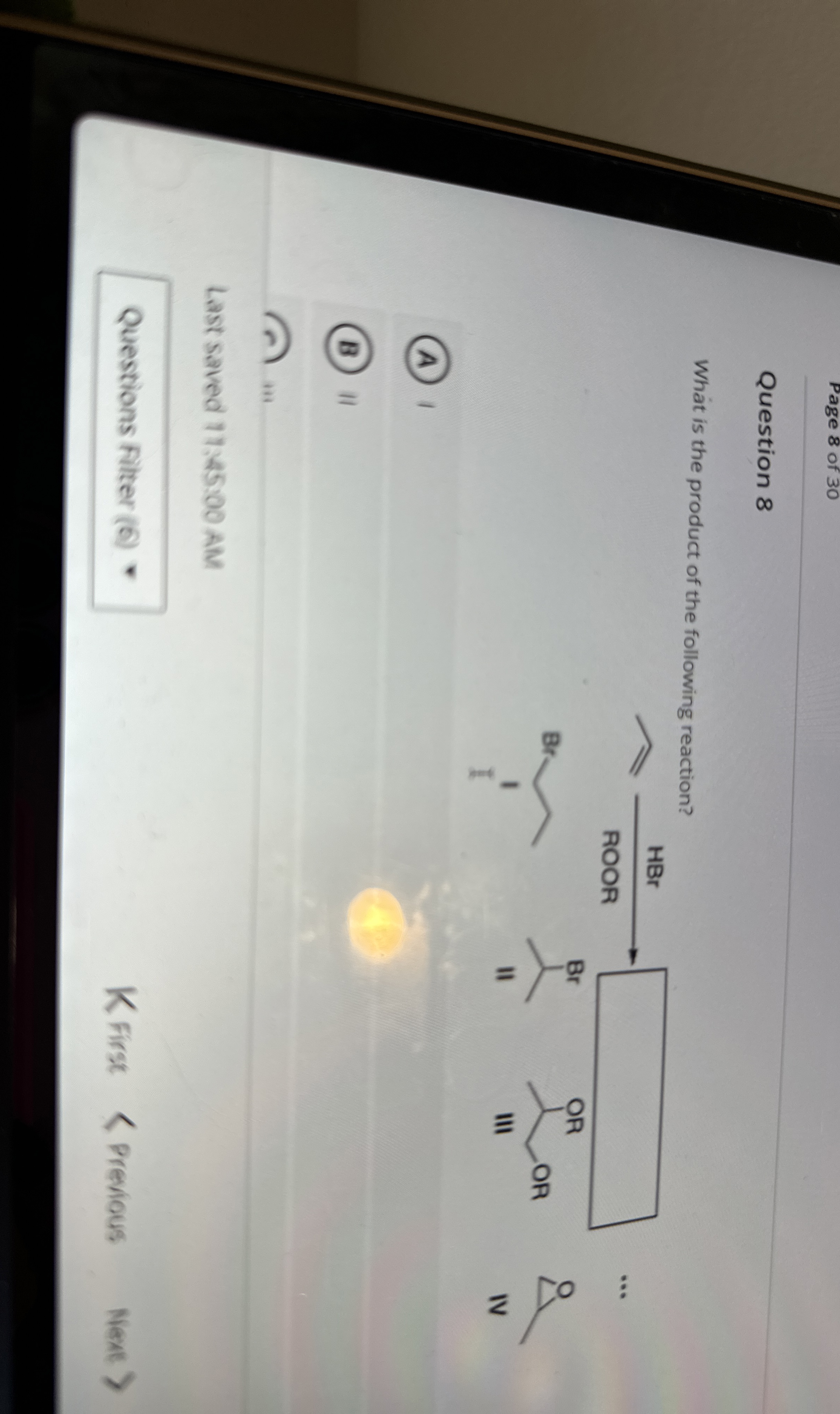 Solved What is the major organic product of the following | Chegg.com