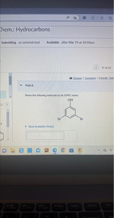 Solved Name the following molecule by its IUPAC name. Name | Chegg.com