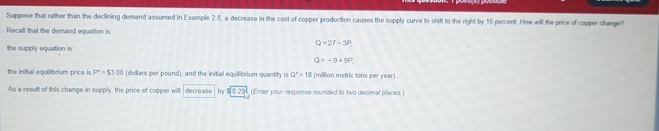 Solved Suppose that rather than the declining demand assumed | Chegg.com