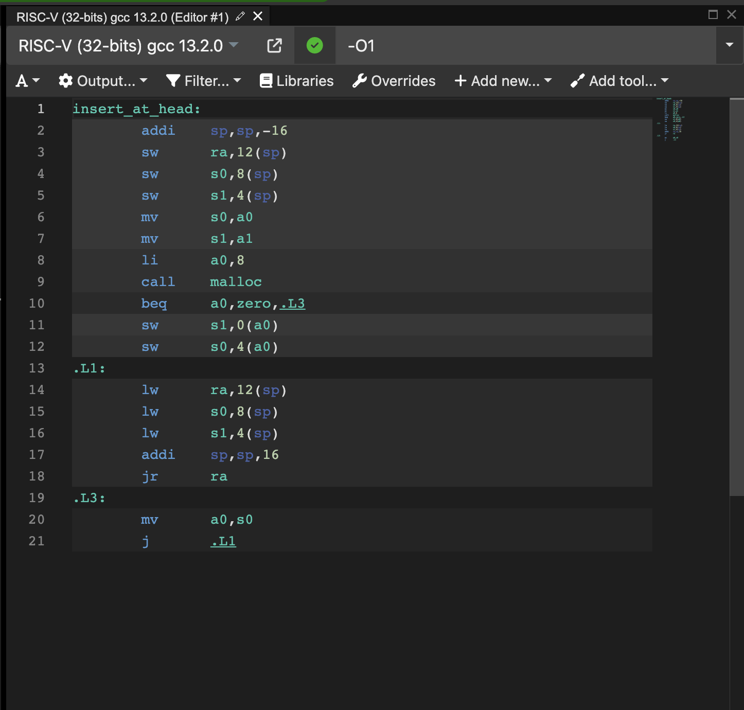 Solved explain the resulting RISC-V | Chegg.com