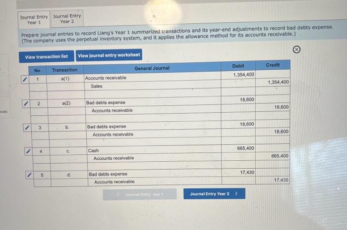 Solved Liang Company began operations in Year 1. During its | Chegg.com