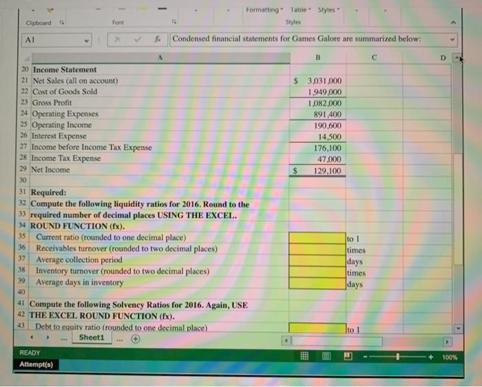 Solved Formatting Table Styles Styles Clipboard Font Al & | Chegg.com