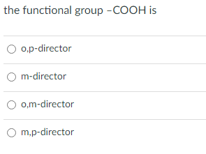 Solved the functional group -COO H | Chegg.com