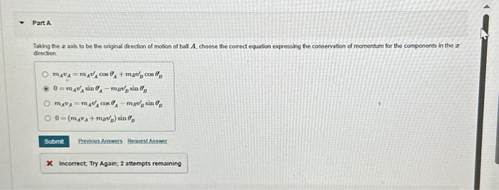 Solved Billiard ball A of mass mA=0.120 kg moving with speed | Chegg.com