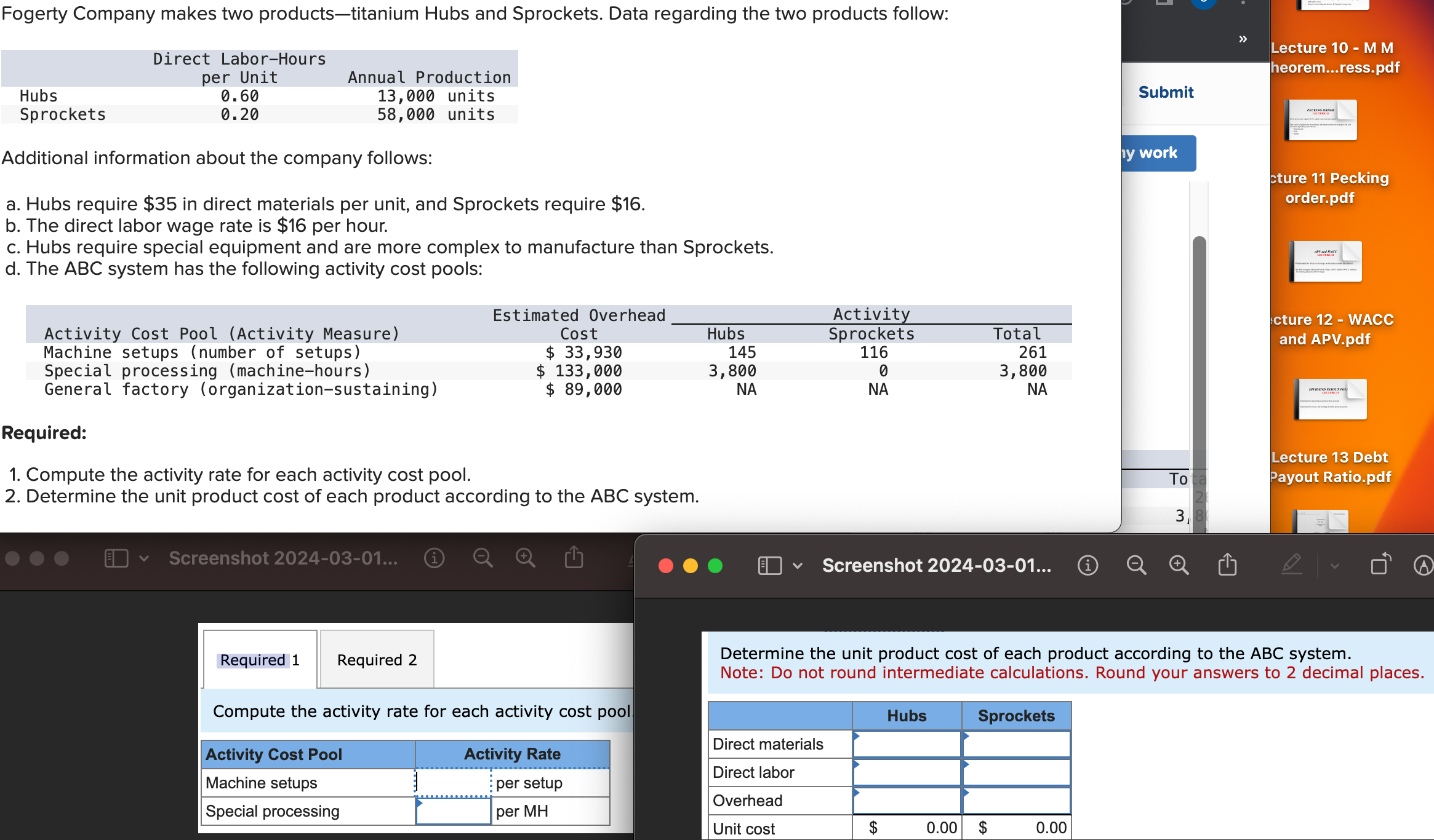 Solved Compute the activity rate for each activity cost | Chegg.com