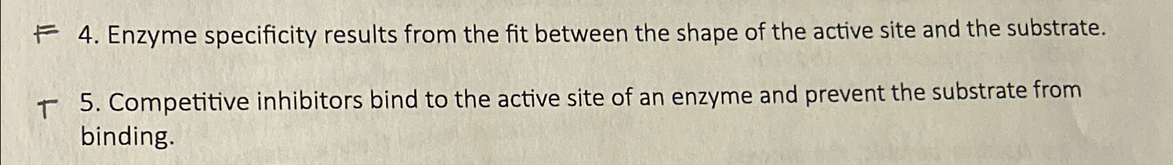 Solved Enzyme specificity results from the fit between the | Chegg.com